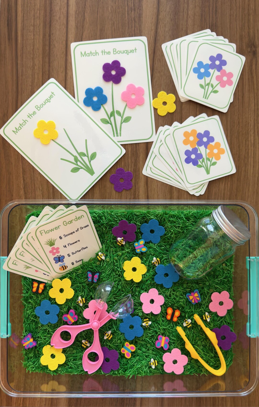 Educational Spring Flower Garden Sensory Bin Extras - Etsy