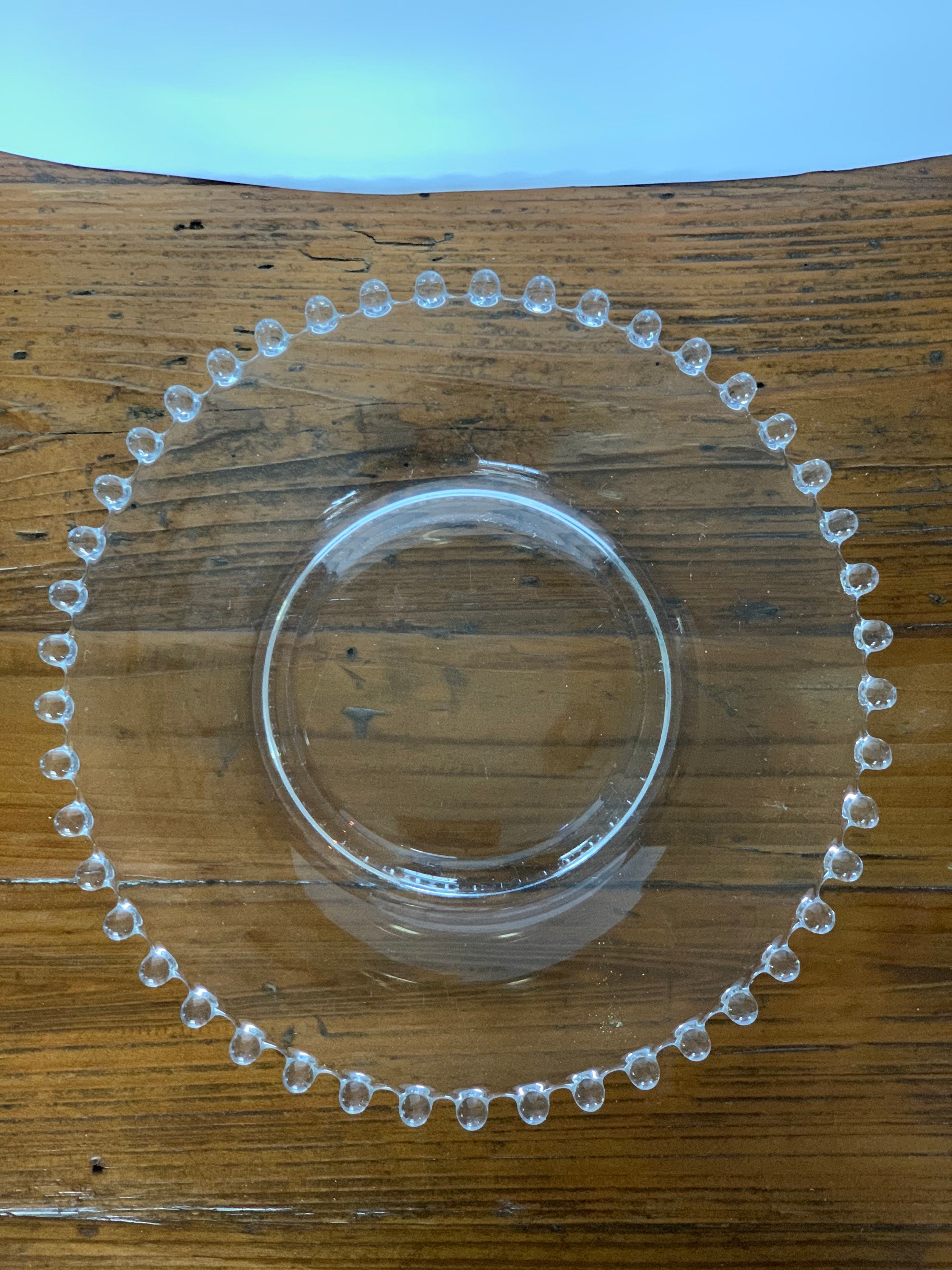 Vintage Glass Candlewick Plates - Etsy