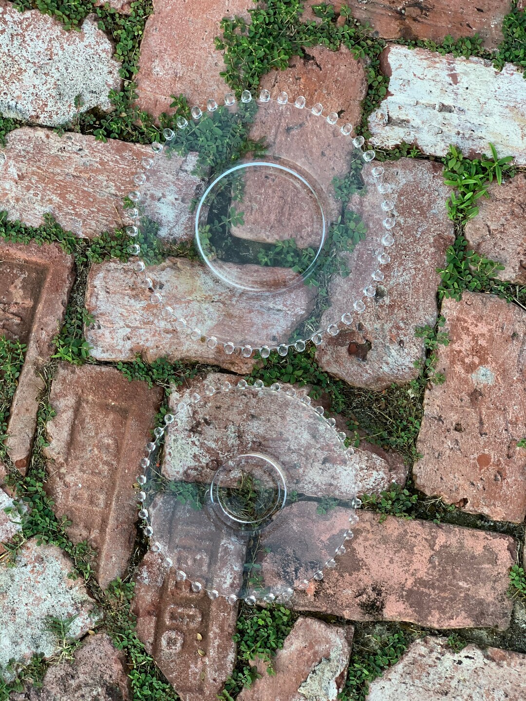 Vintage Glass Candlewick Plates - Etsy