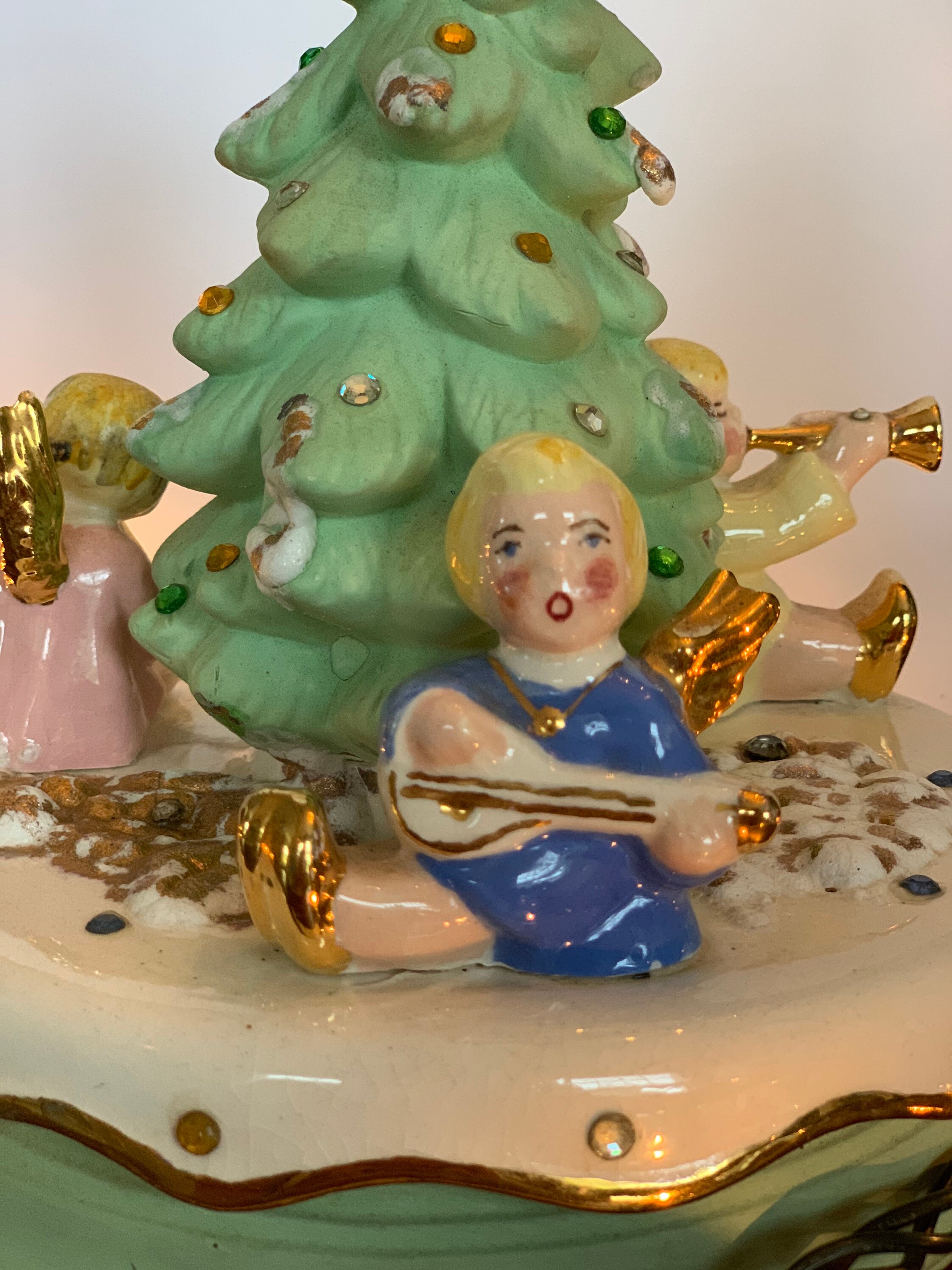 Vintage Rotating Windup Christmas Tree Musical Box. - Etsy.de