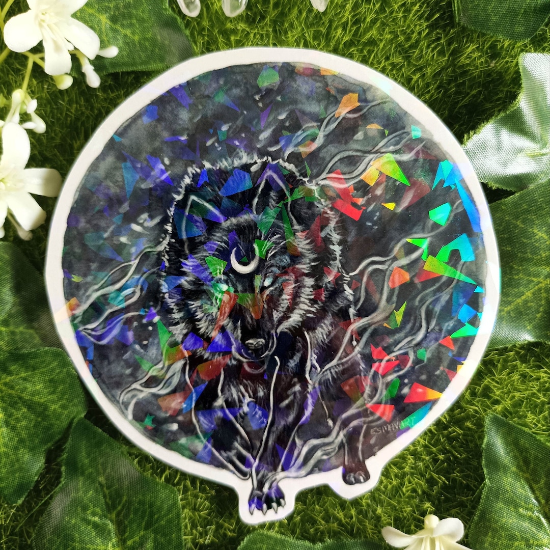 Fenrir Wolf Viking, Wolf of Odin, Norse Pagan Art, Wiccan Stickers ...