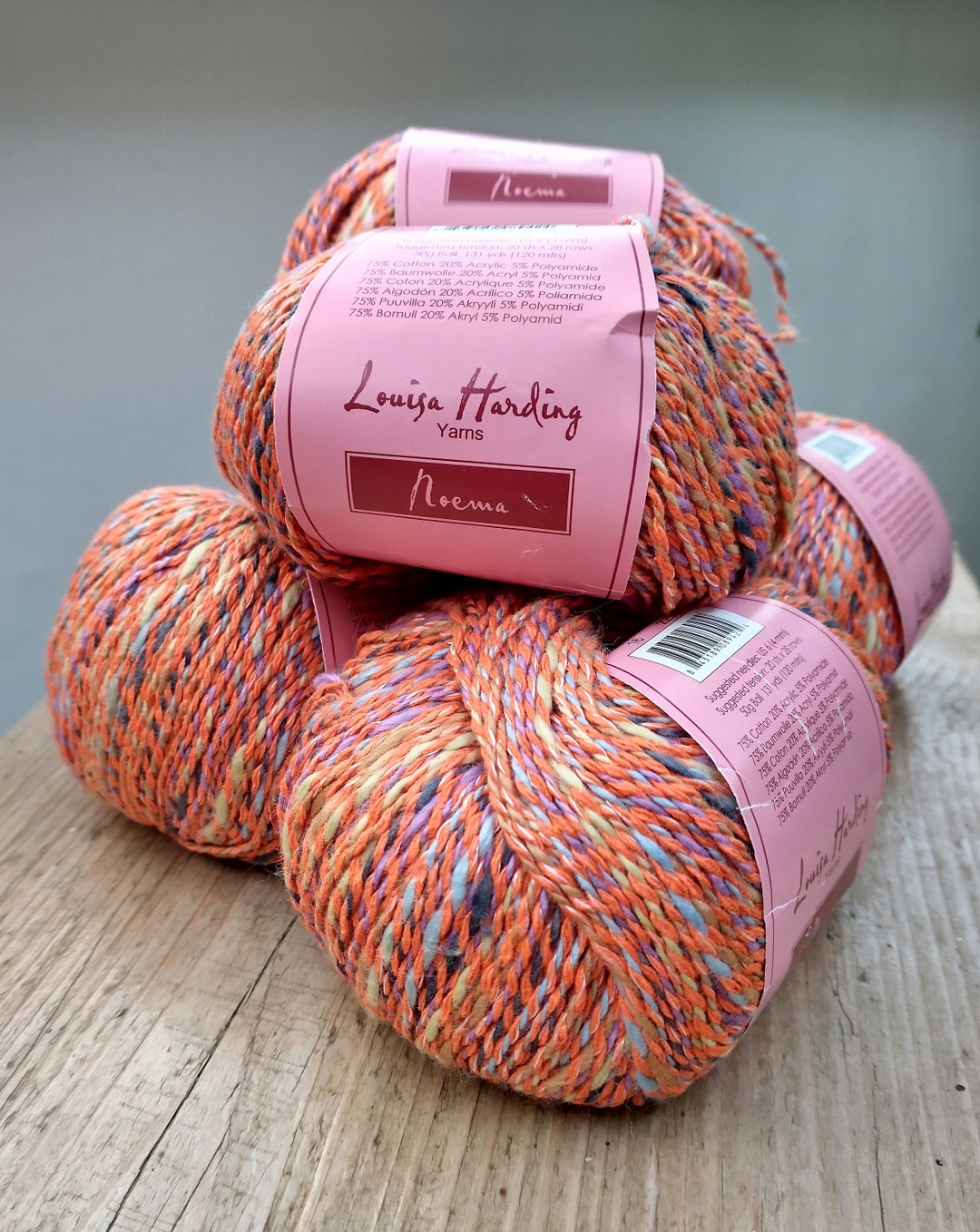 Louise Harding Noema Yarn, Colour 16, 6x 50g Balls - Etsy UK