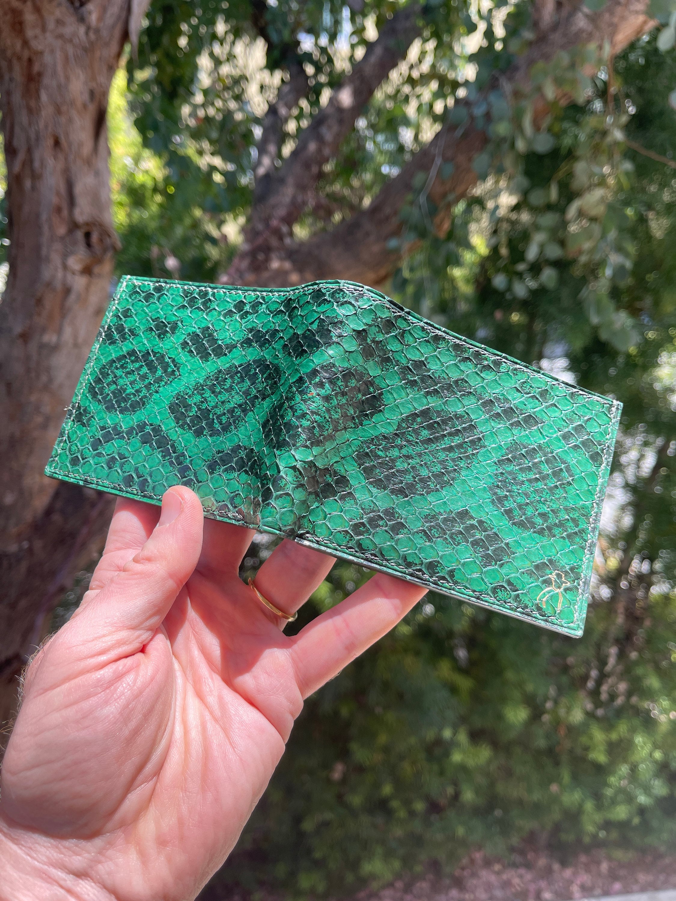 Anaconda Snake Leather Wallet, Snake Skin Wallet, Custom Wallet for Men ...