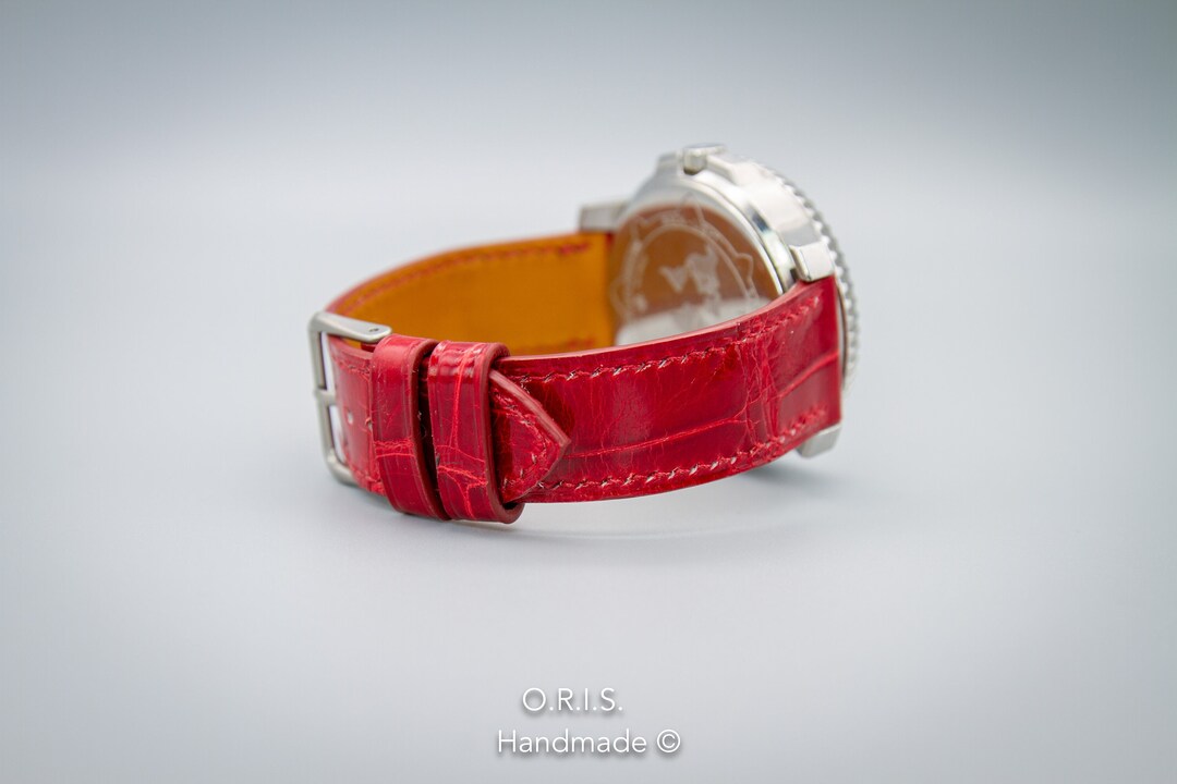 Red Watch Strap, Custom Watch Strap, Premium Leather Watch Band Panerai ...