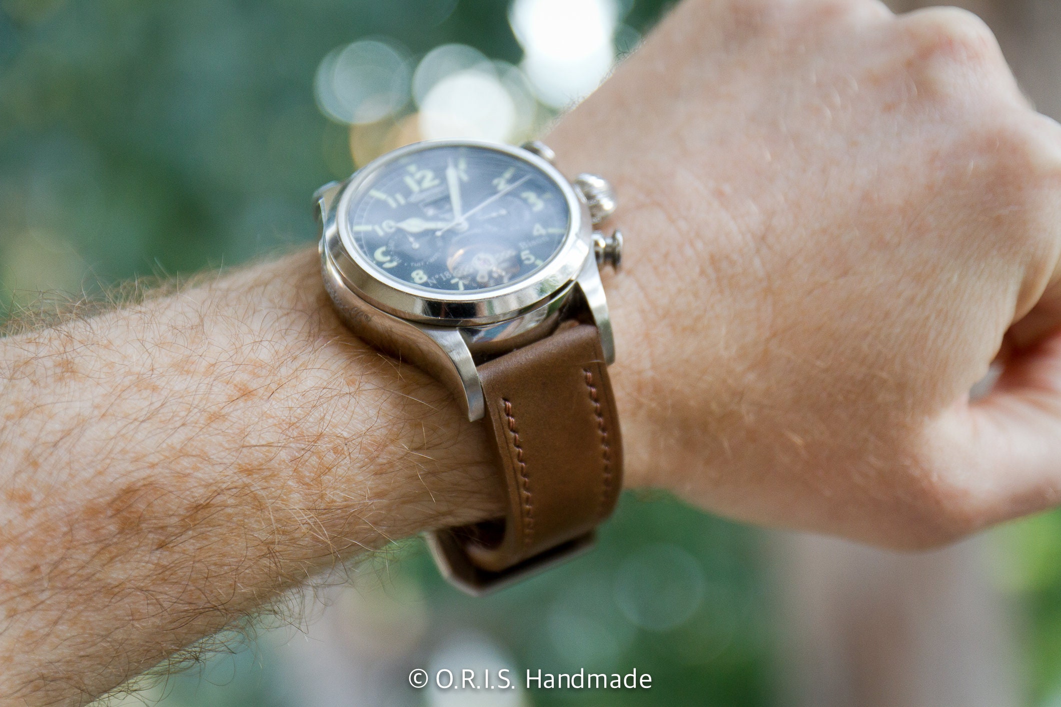 Shell Cordovan Leather Watch Band Marbled Cognac 18MM / 20MM - Etsy