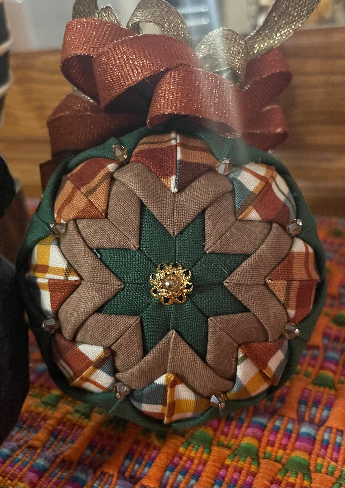 Fall Quilted Ornament in Basic Star Pattern - Etsy