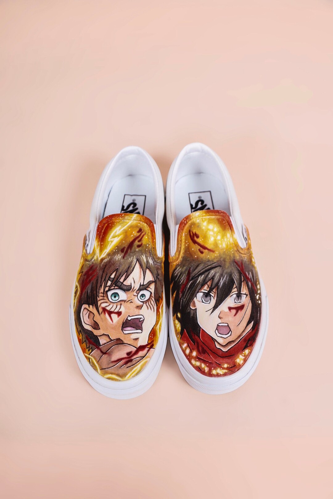 Custom Anime/cartoon Vans Shoes - Etsy