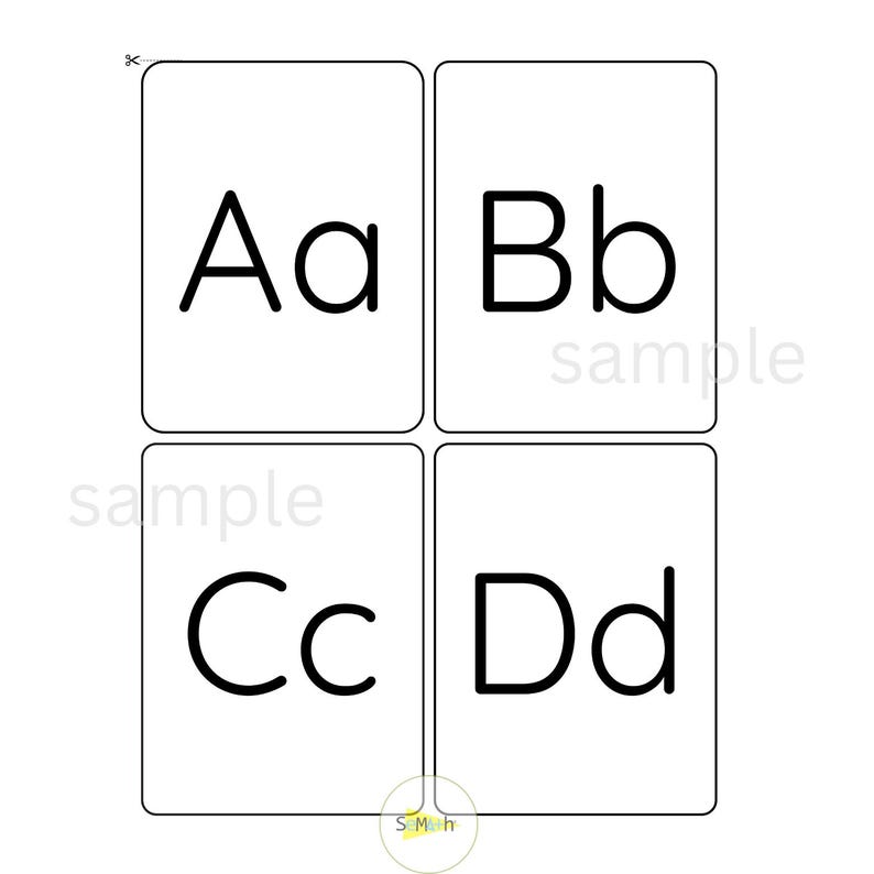 Alphabet Flashcards Printable for Preschoolers and Toddlers, Uppercase ...