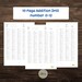 Addition Worksheets, Fill in the Blanks, Math Drills (PDF Pattern) - Etsy