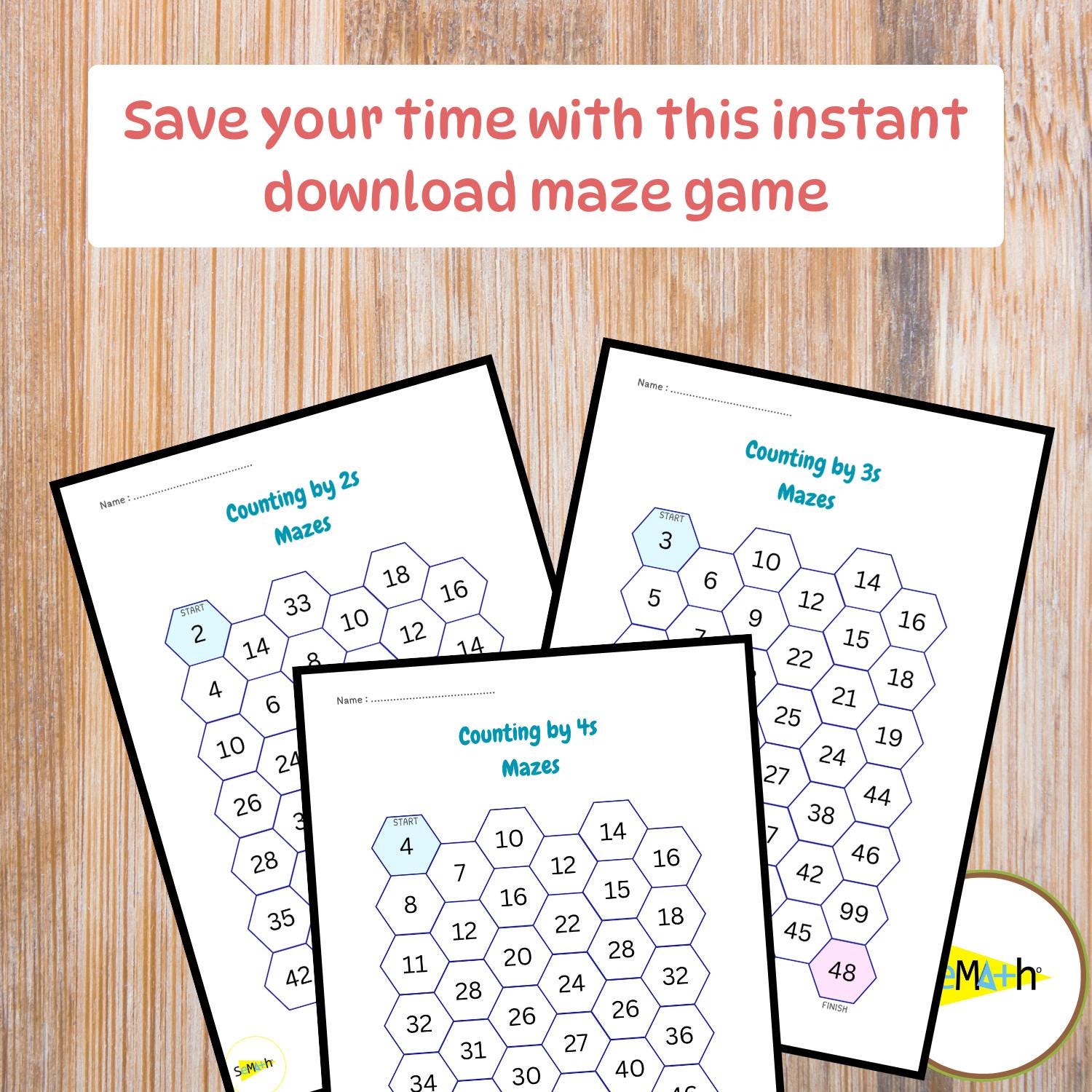 Math Game Maze Skip Count by 2s and 3s Instant Download - Etsy