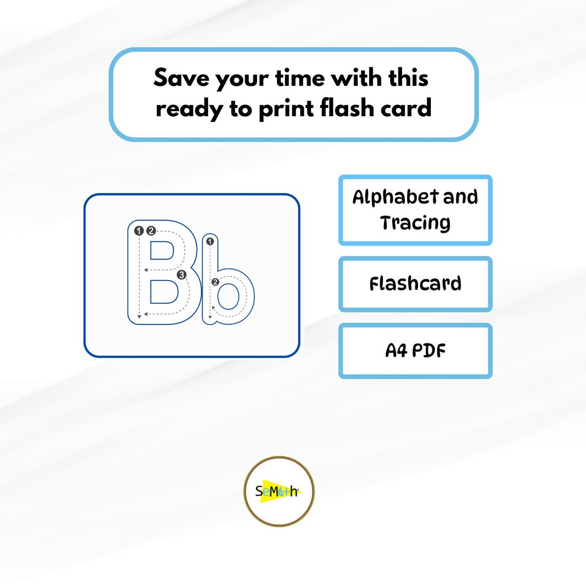 Alphabet Tracing Cards, Preschool & Kindergarten, ABC Flashcards ...