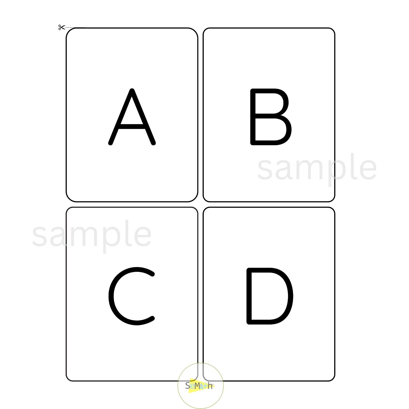 Alphabet Flashcards Printable - Uppercase, Lowercase Learning, 78 Black ...