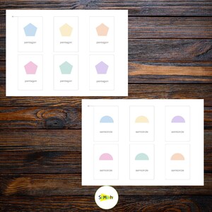 Fun Educational Shapes Flash Cards for Preschoolers - Instant Download ...