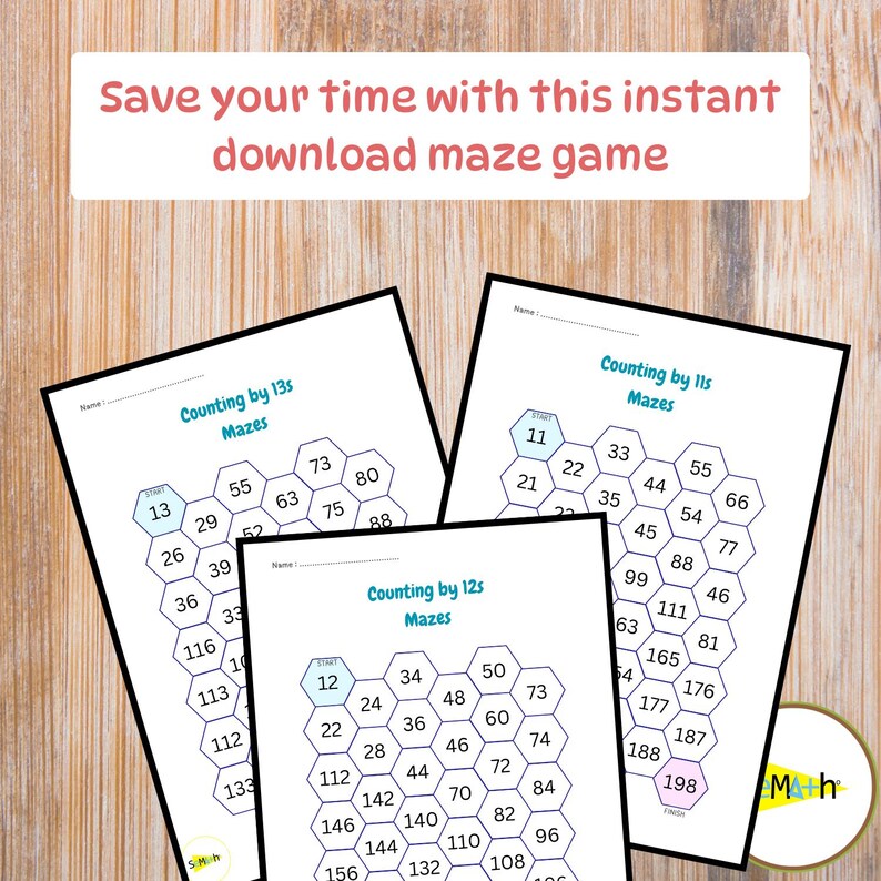 Math Game Maze Skip Count by 2s and 3s Instant Download - Etsy
