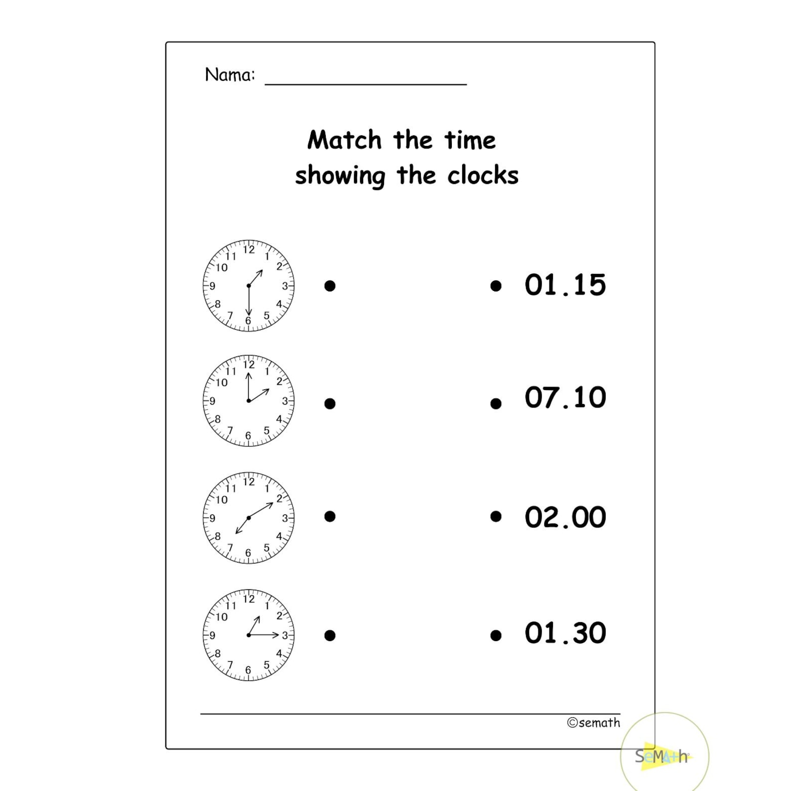 30 Printable Learning to Tell Time Worksheets. Kindergarten-1st Grade ...