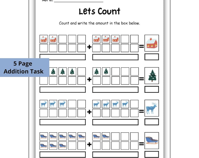 10 Printable Addition Worksheets, Fill in the Blanks - Single and ...