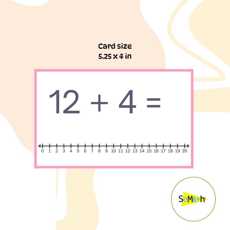 Addition Cards Teens up to 20 Task Cards Flashcards Wipe Clean by ...