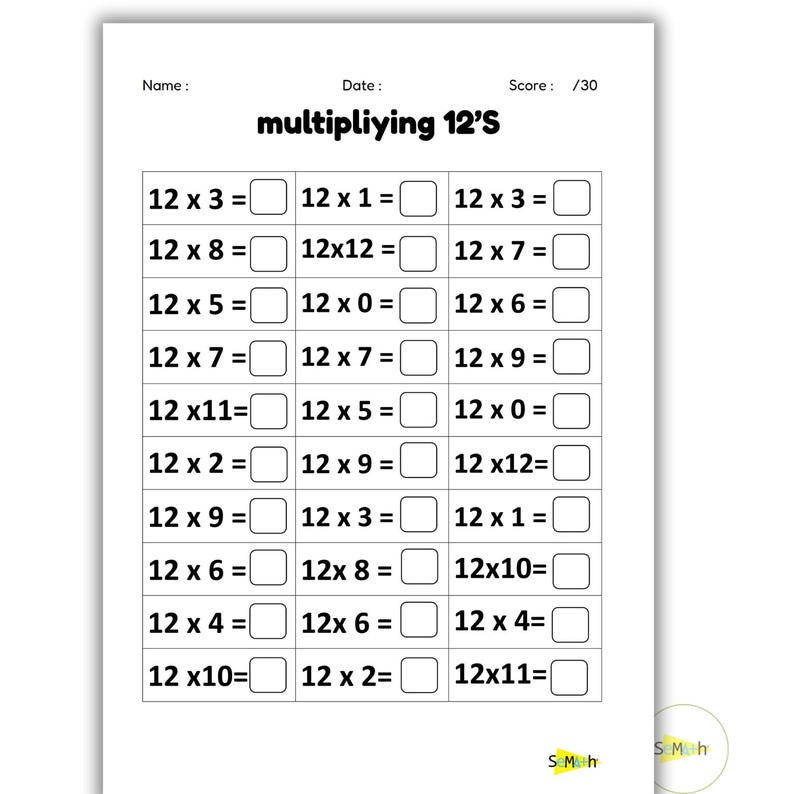 Printable Multiplication & Division Worksheets: Grade 3-4 Math Drills ...
