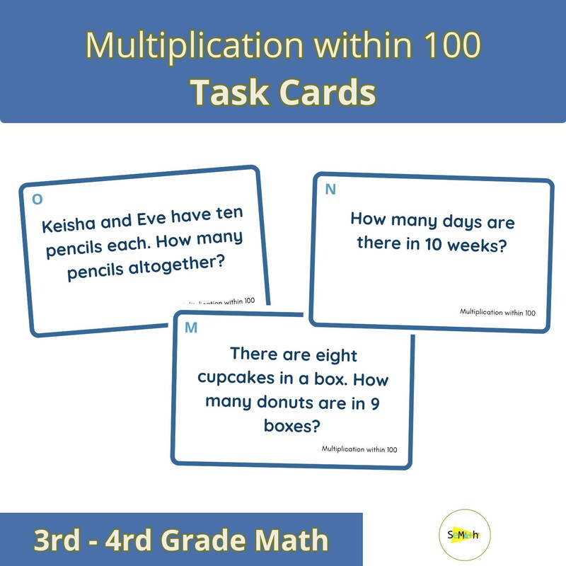 Math Word Problems Cards - Etsy