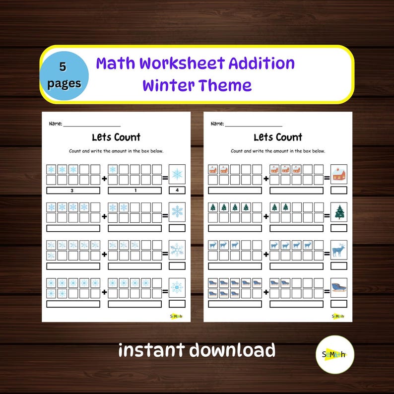 Printable Addition Worksheets, Single and Double Digit Addition, Maths ...
