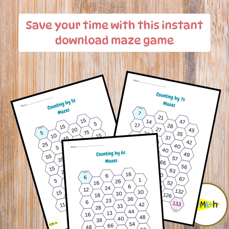 Math Game Maze Skip Count by 2s and 3s Instant Download - Etsy