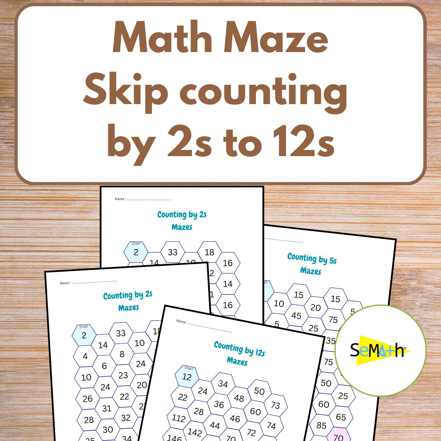 Math Game Maze Skip Count by 2s and 3s Instant Download - Etsy