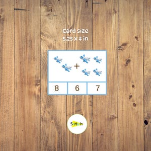 Printable Addition Clip Cards, Maths Practice, Number Counting ...