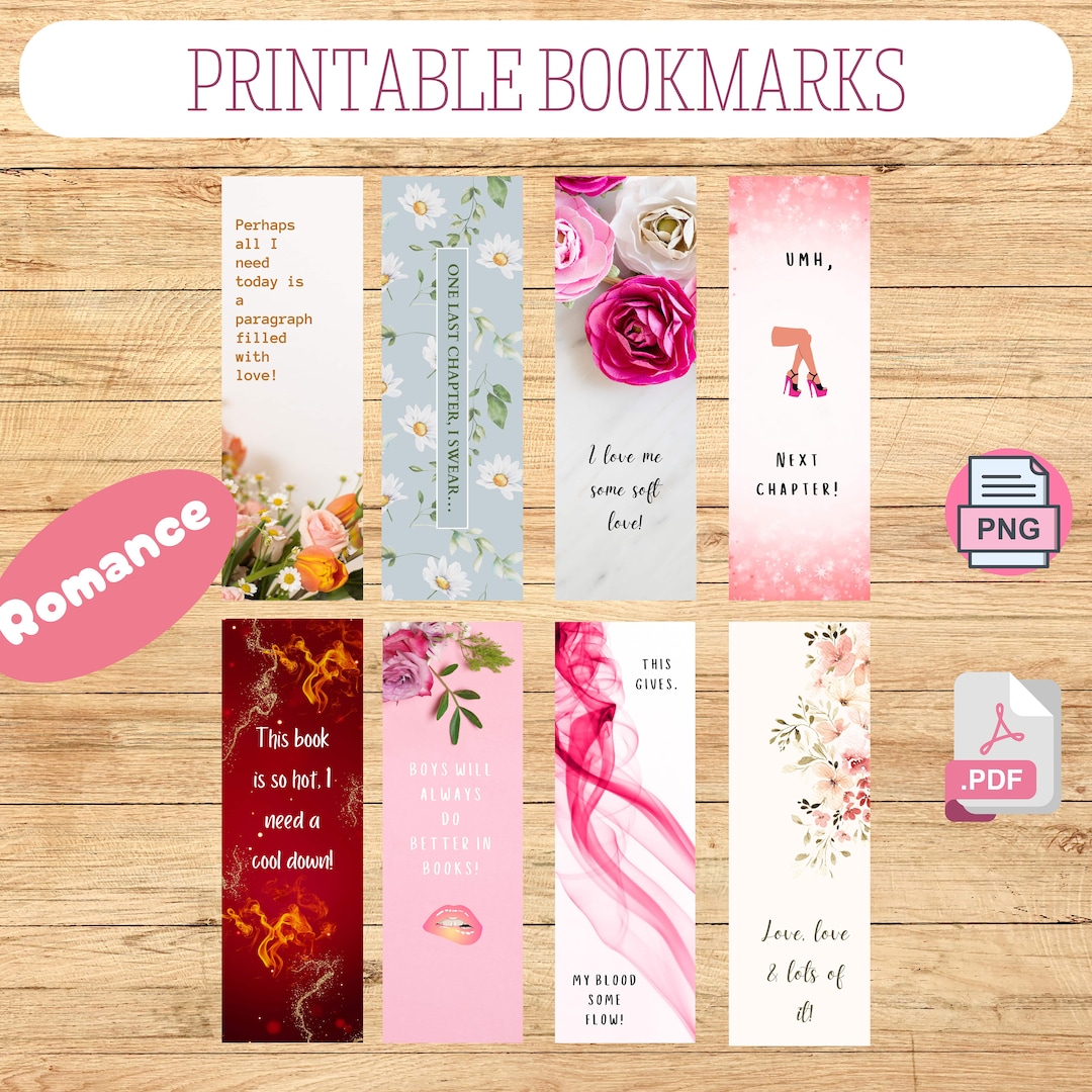 Printable Bookmark - Etsy