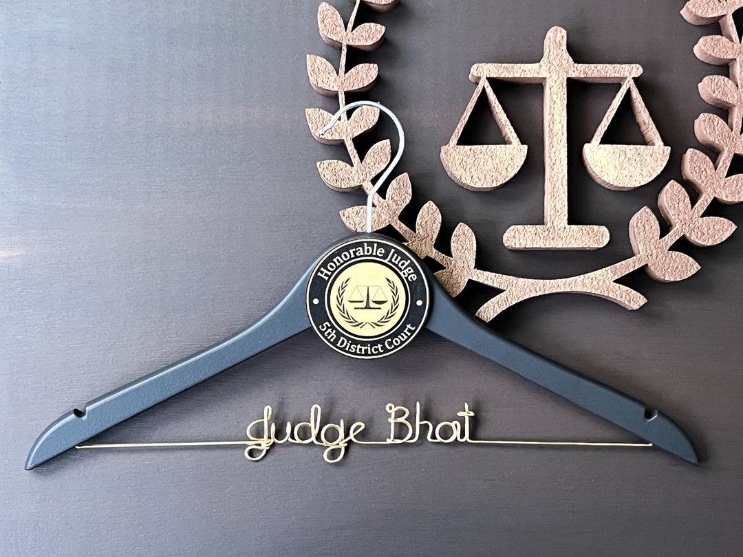 Unique Personalized Gift for Judge, Personalized Hanger for Judge, Gift ...