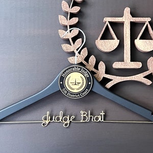 Unique Personalized Gift for Judge, Personalized Hanger for Judge, Gift ...
