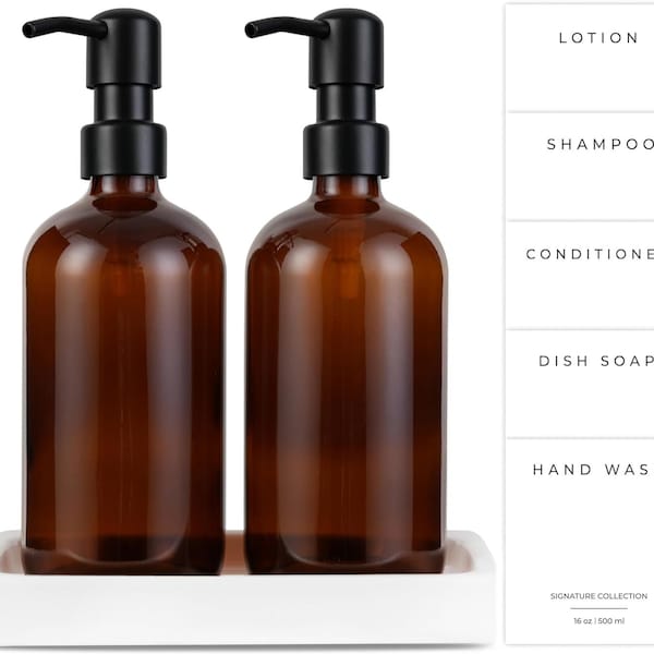 Kitchen Soap Dispenser Set With Tray - Etsy