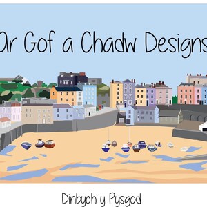 Print of the Iconic Tenby Harbour in South Wales - Etsy UK