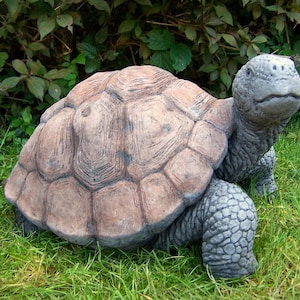 Discount Garden Statues Large Stone Cast Tortoise Garden Ornament - Etsy UK