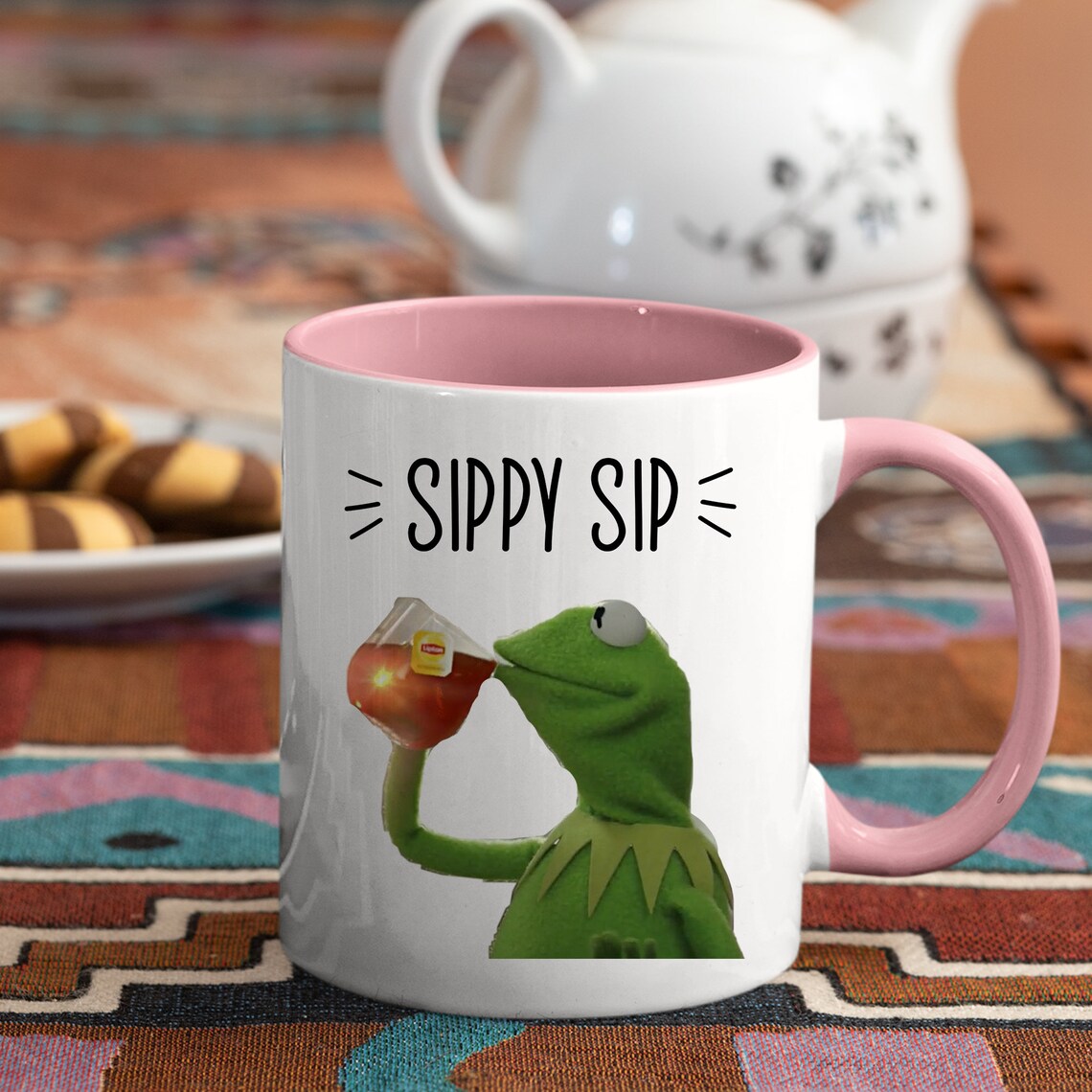 Personalized Sippy Sip Kermit Coffee Mug Funny Kermit The | Etsy