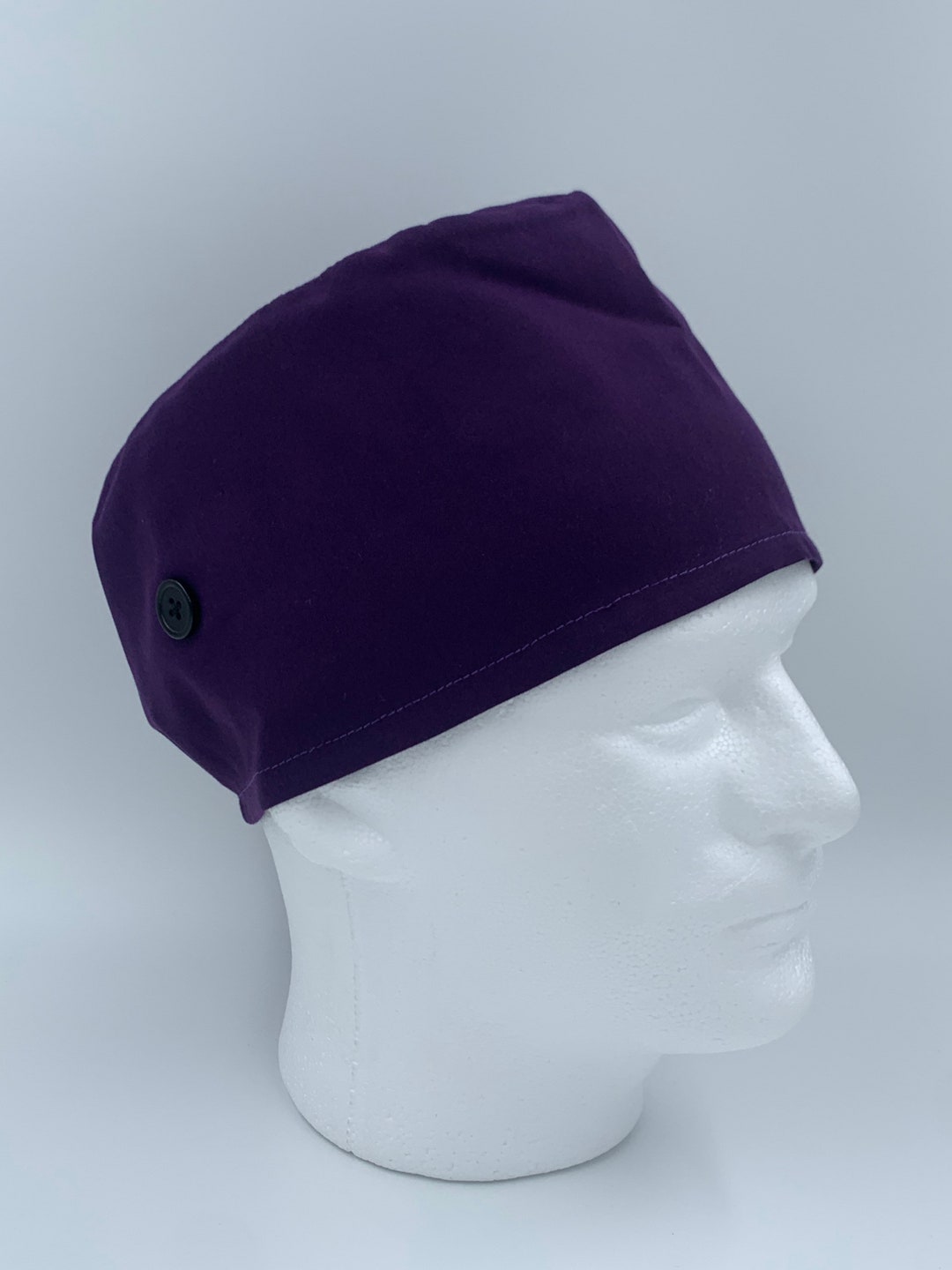 Scrub Cap Nurse Teachers Essential Workers Hat Purple Color Ear Saver ...