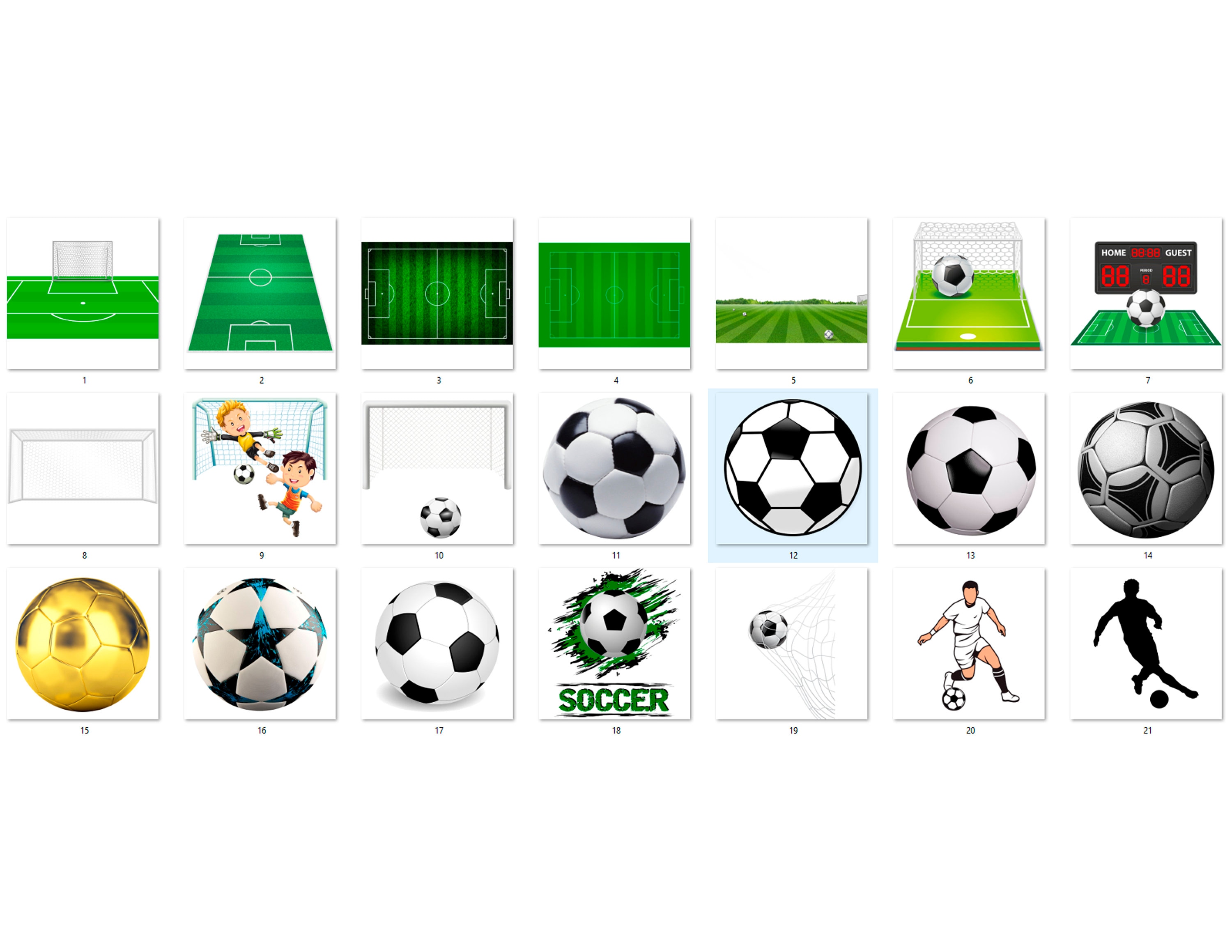 Soccer Clipart Soccer Cute Clipart Soccer Clipart Set | Etsy