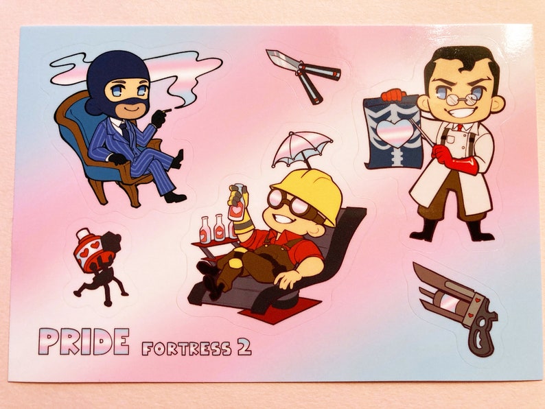 TF2 Pride Stickersheet - Etsy