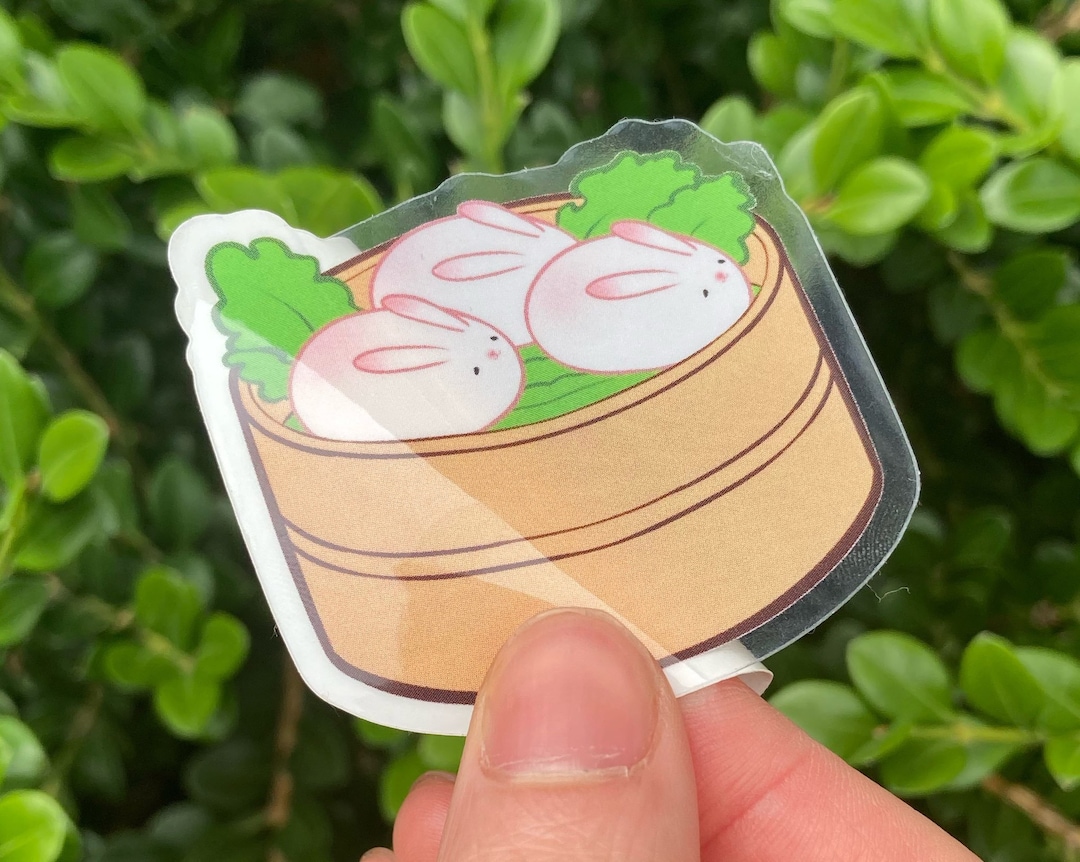 Steamed Buns CLEAR Sticker - Etsy