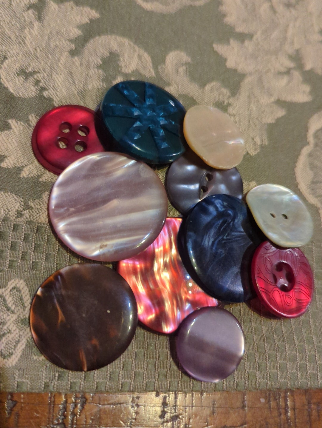 Selection of Vintage Clothing Shiny Buttons for Crafting and Card ...