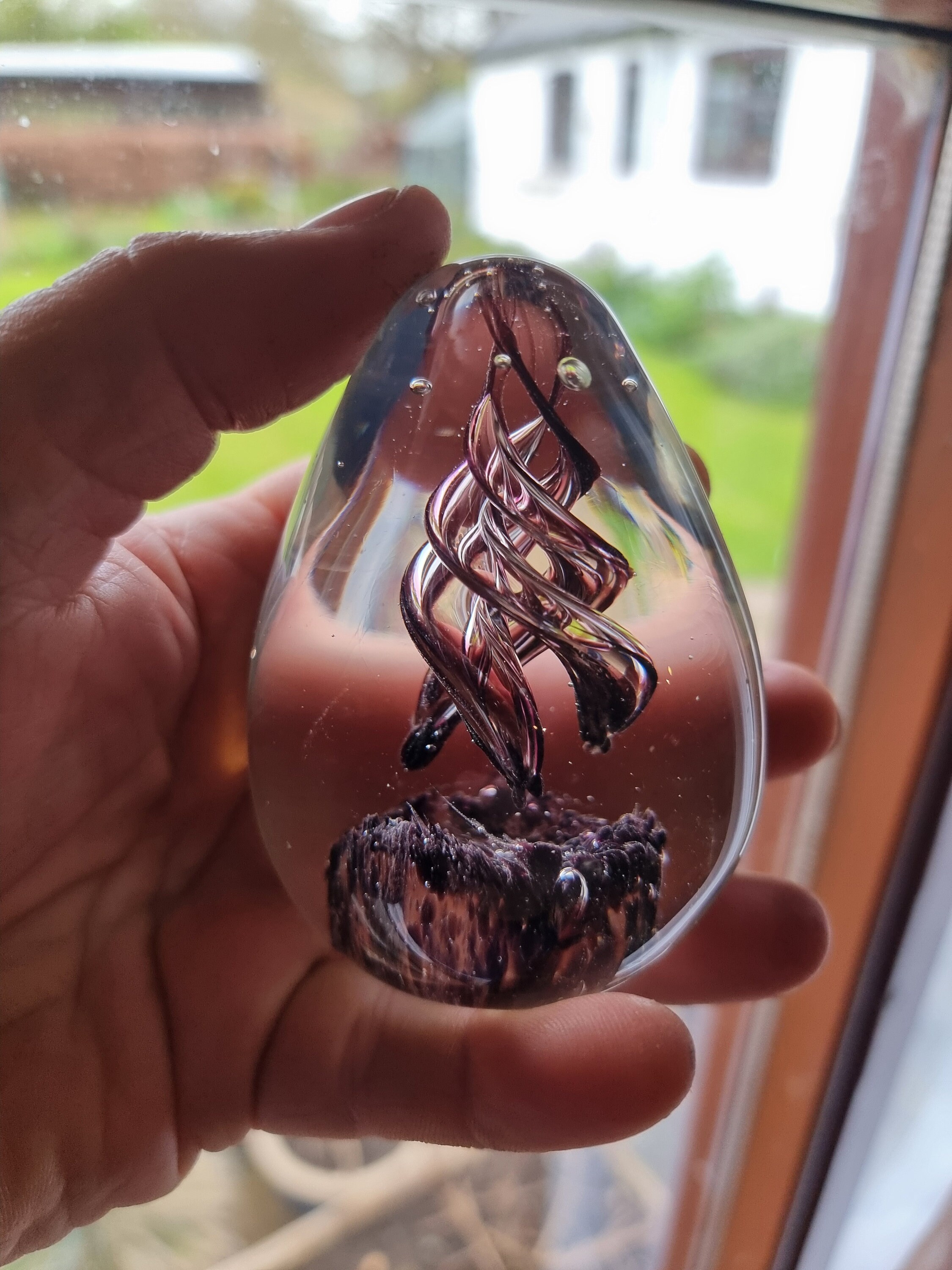Vintage Three Serpentine/ Air Twist Glass Paperweight Beautiful ...