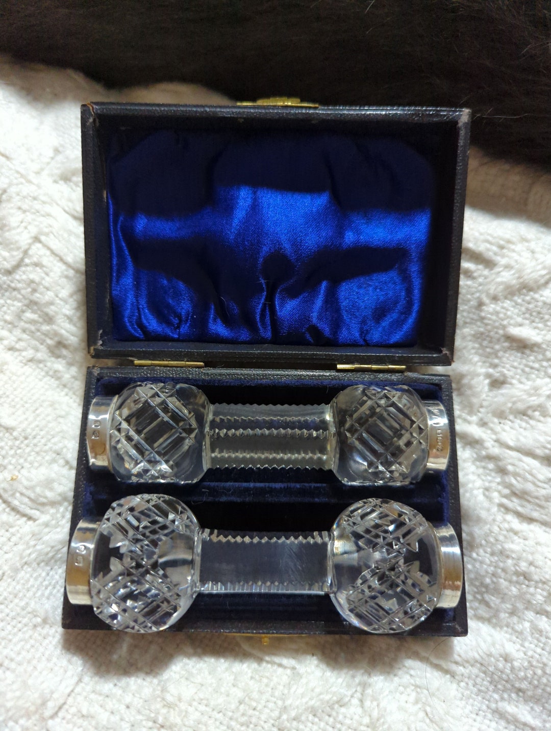 Pair of Crystal Knife Rests - Etsy