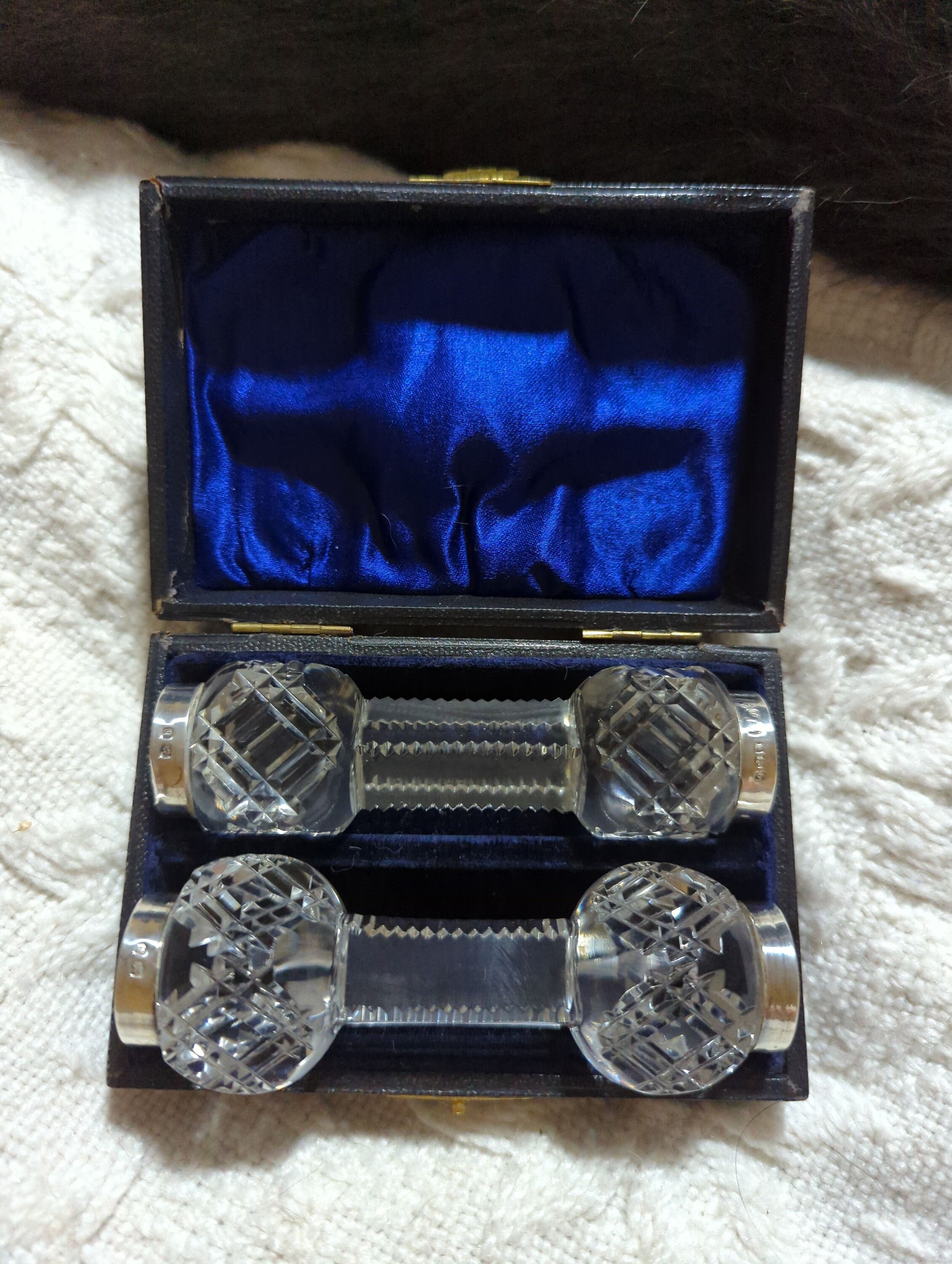 Pair of Crystal Knife Rests - Etsy