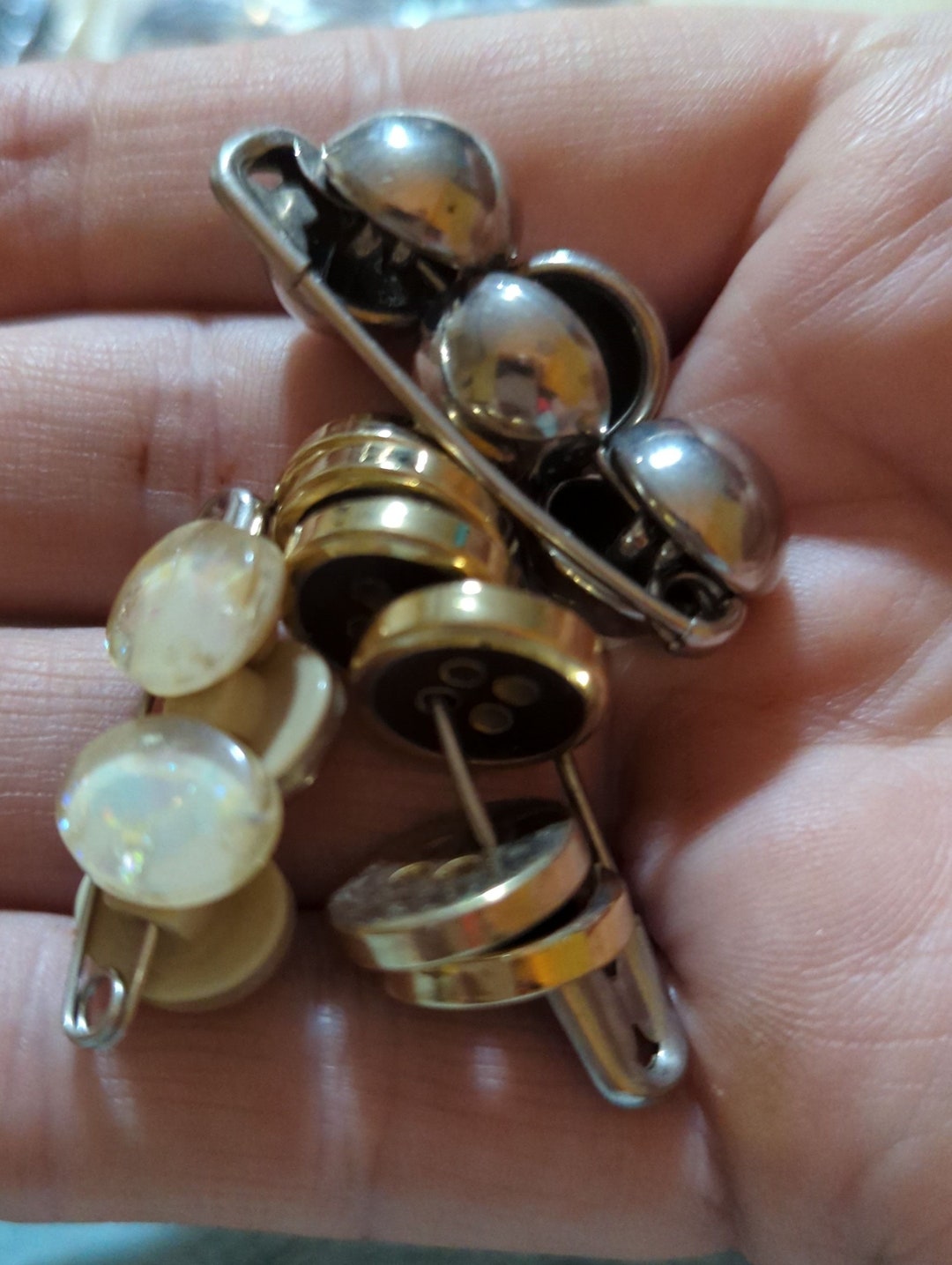 Selection of Vintage Buttons and Beads for Crafting - Etsy