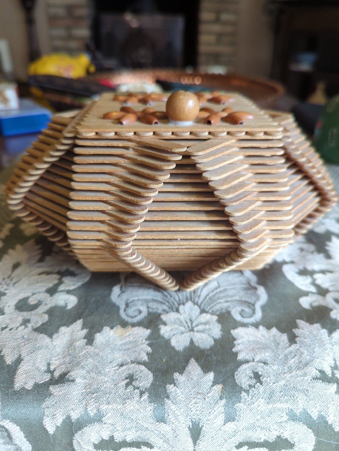 Popsicle Stick Sewing Box - Etsy