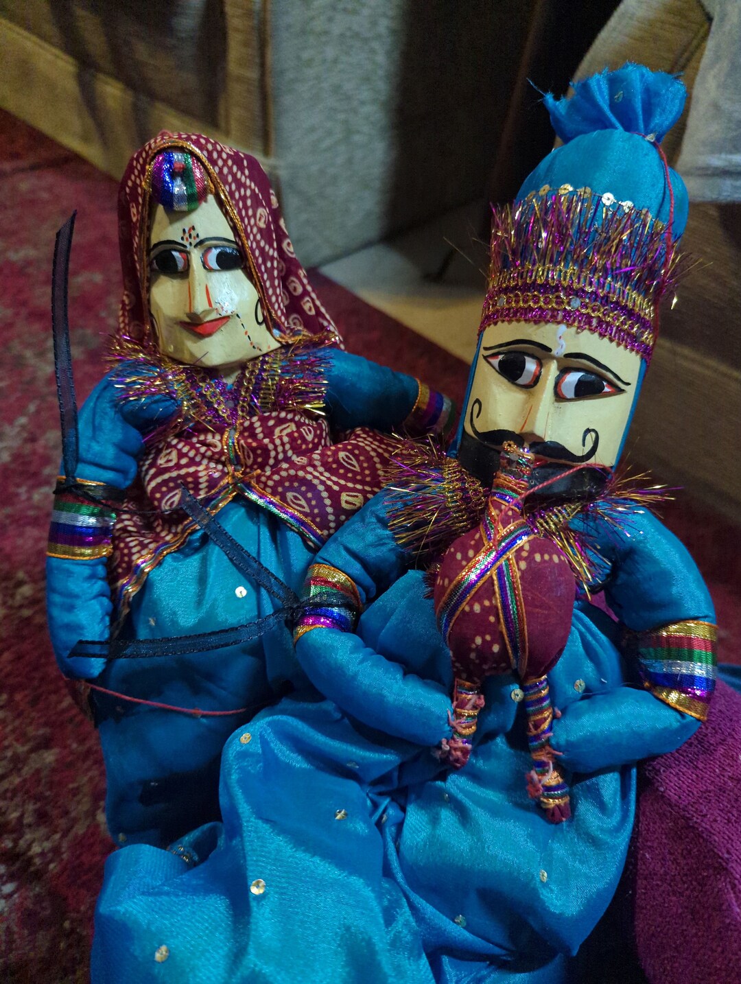 Stunning Rajasthani Handmade Puppets in Full Traditional Dress - Etsy