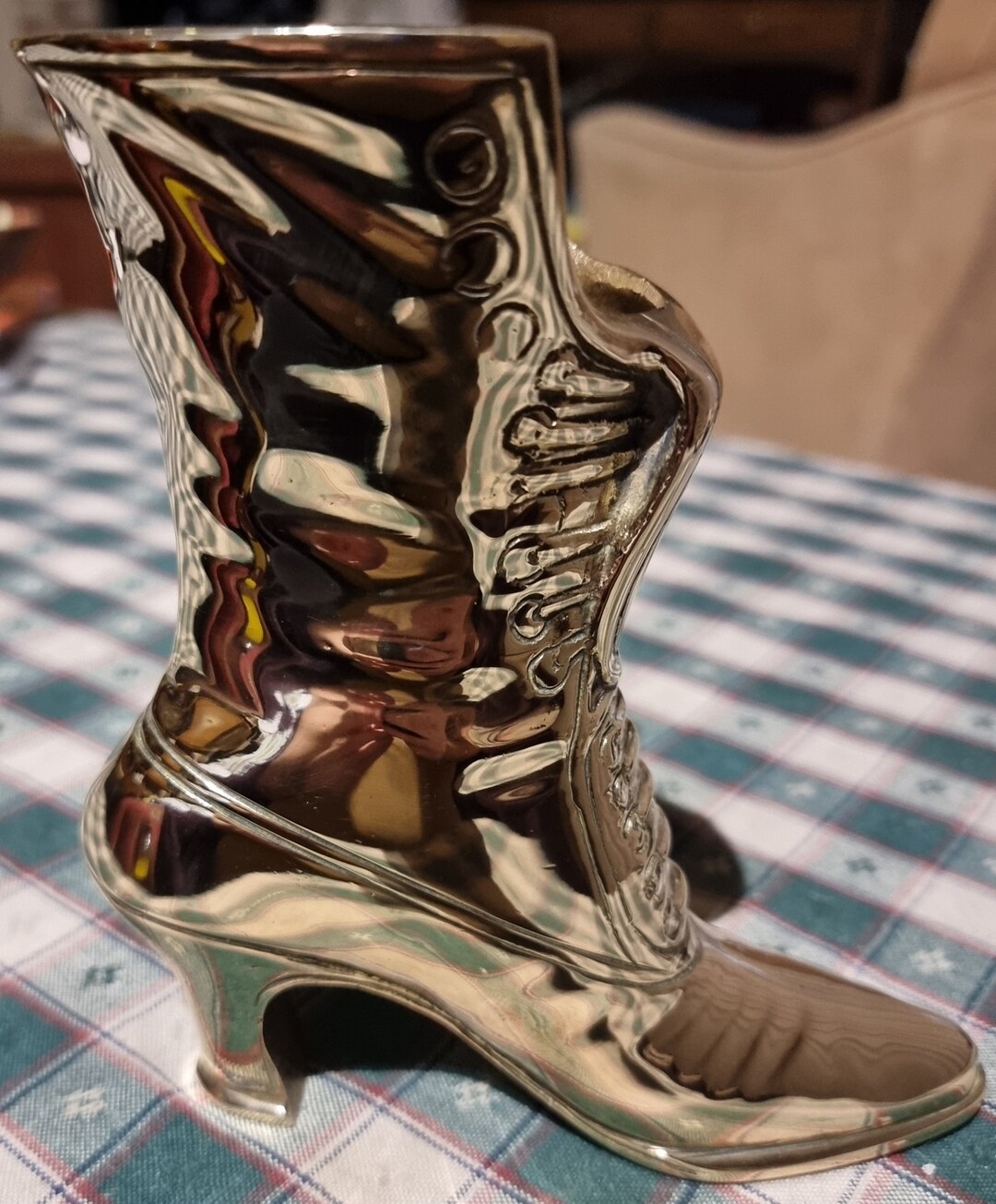 Vintage Brass Victorian Shoe / Boot,brass Ornaments, Brassware Brass ...