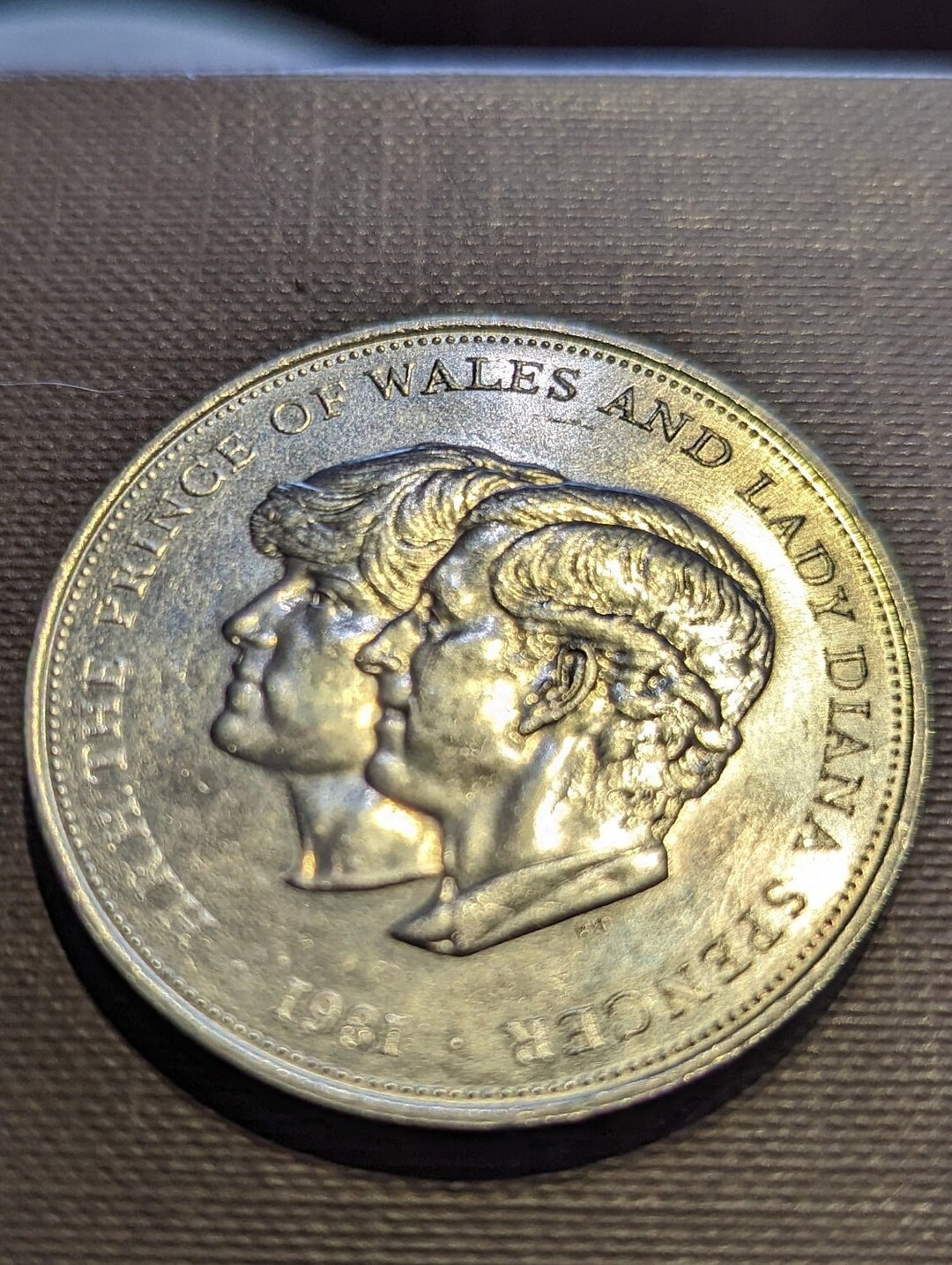 Vintage Coin HRH Prince of Wales and Lady Diana Spencer 1981 - Etsy