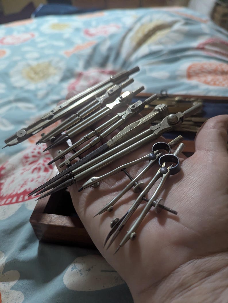 Vintage Drafting Tools/compasses - Etsy