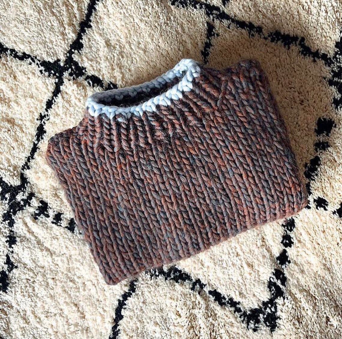 Knitting Pattern: Cozy Mock Neck Sweater Cropped Fit Super - Etsy