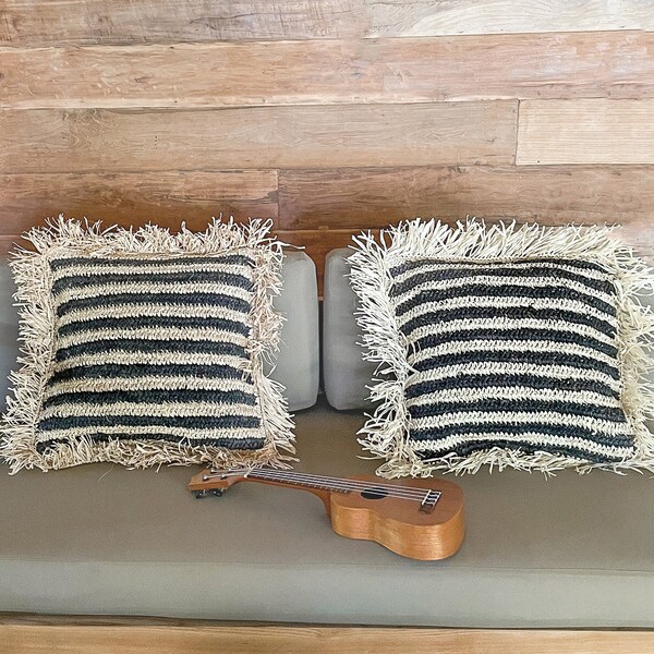 Straw Cushion - Etsy